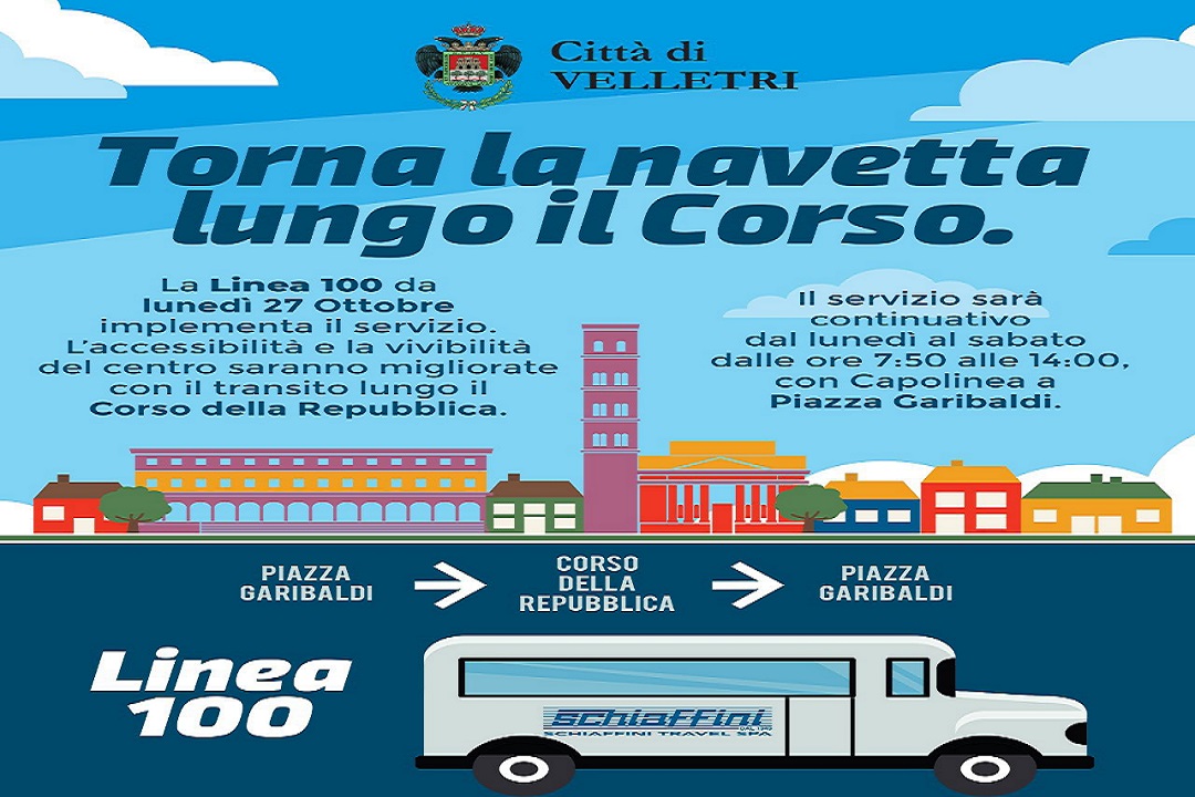 Portale istituzionale di Città di Velletri - Torna la navetta lungo il ...